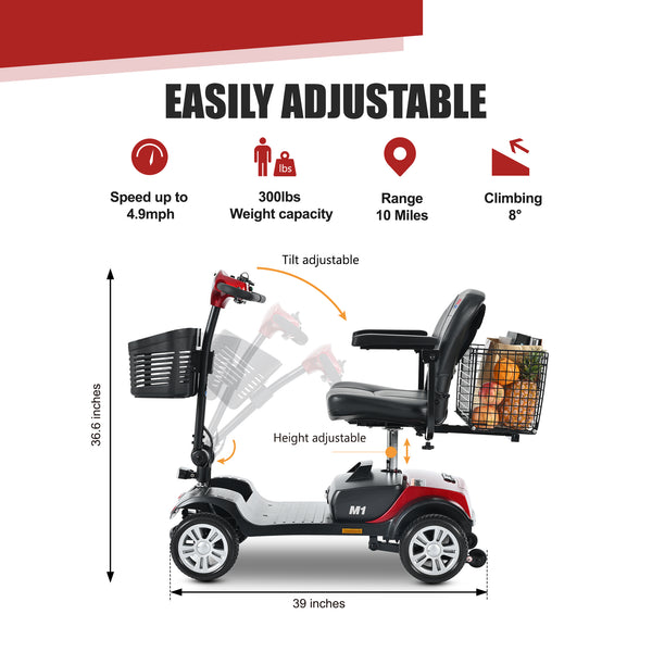 Metro Mobility M1 Portal 4-Wheel Heavy Duty Scooter