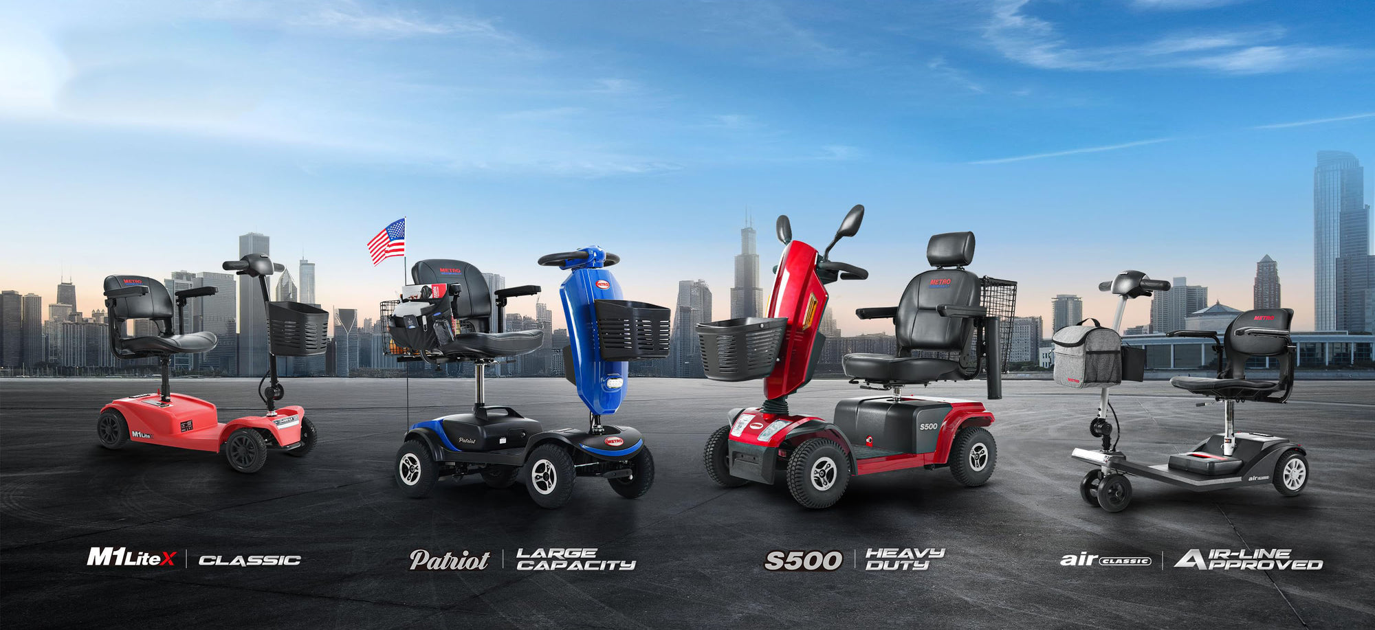Metro Mobility Scooters | Lightweight, Folding & Heavy-Duty Models